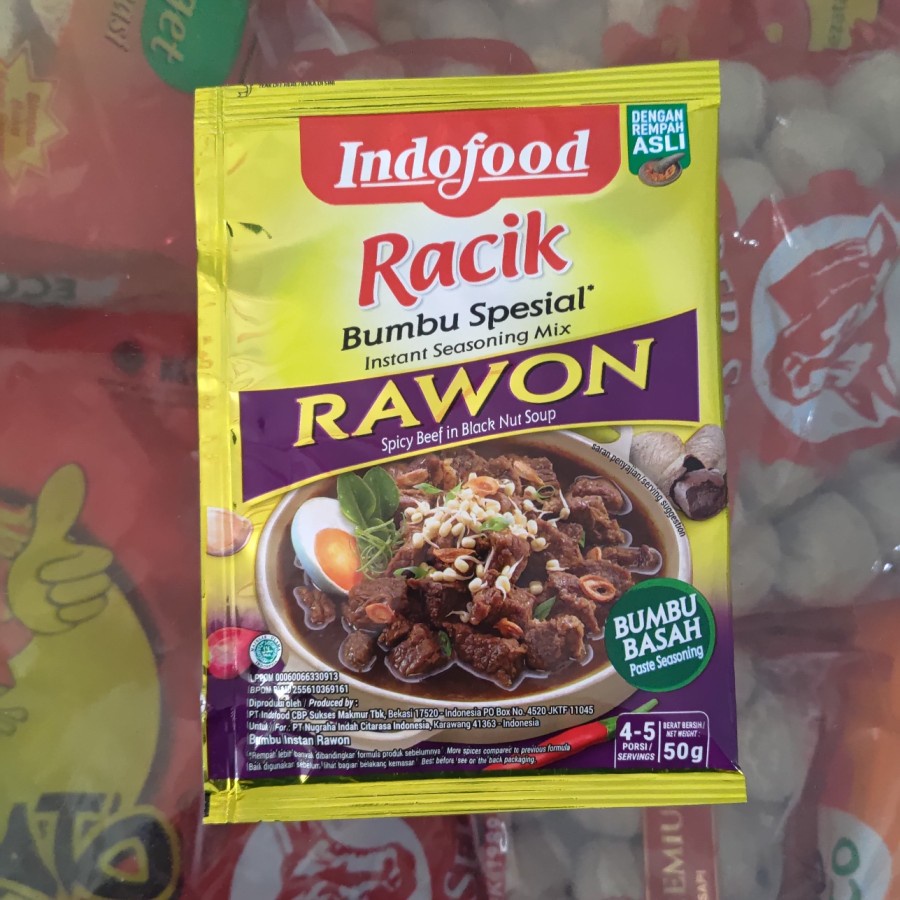Jual Indofood racik bumbu rawon 50 gr | Shopee Indonesia