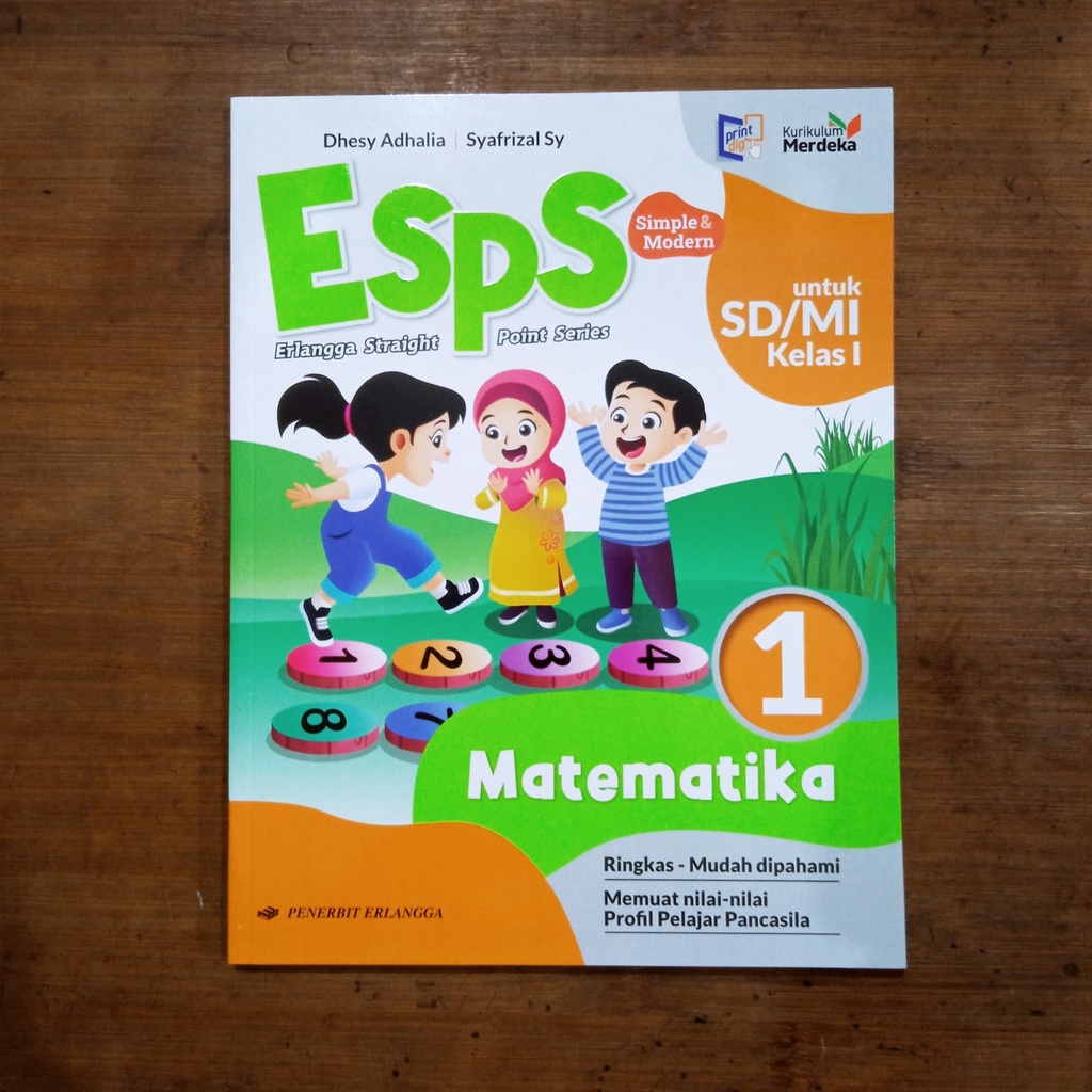 Jual ESPS MATEMATIKA KELAS 1 SD / MI ERLANGGA DHESY ADHALIA KURIKULUM MERDEKA ORIGINAL | Shopee ...
