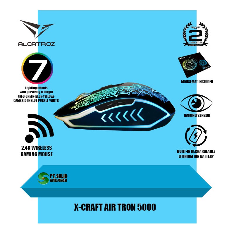 Jual Alcatroz X-Craft Air Tron 5000 Wireless Gaming Mouse-Macro ...