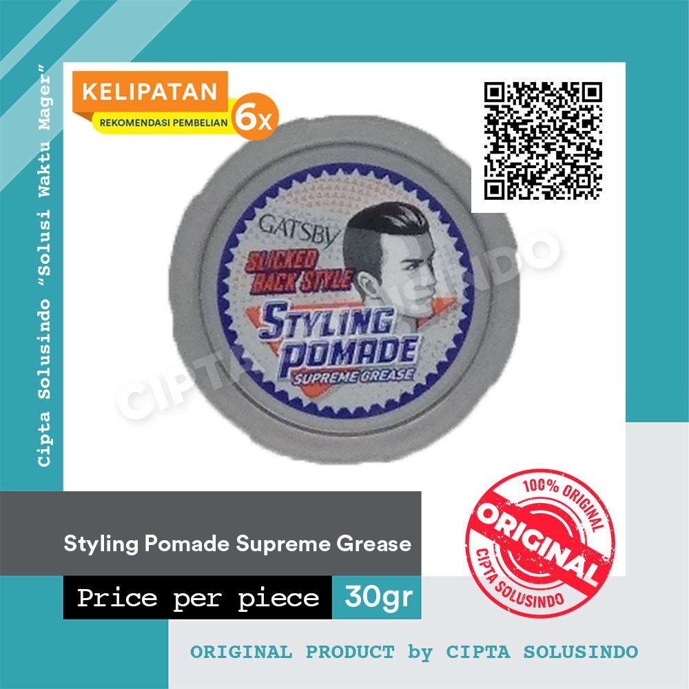 Jual Minyak rambut pomade gatsby styling pomade Supreme Grease kecil ...