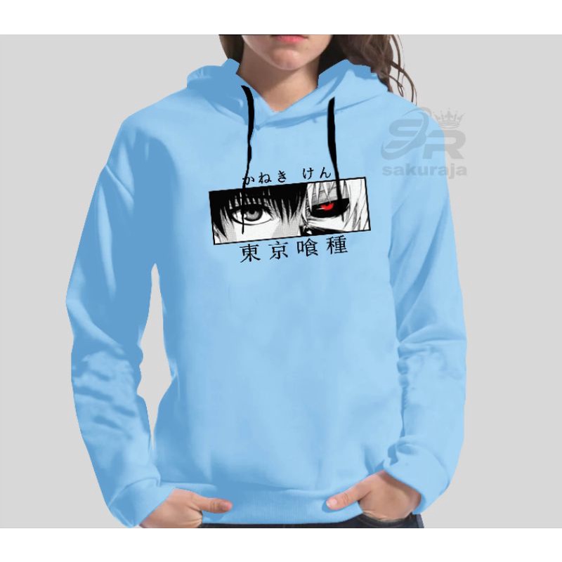 Jual sweater Hoodie wanita ABG/anime kaneki/model kekinian/bisa COD ...