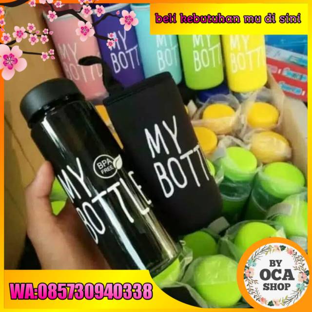 Jual BYOCA SHOP My Bottle Full Warna Botol Minum 500ml Bahan Pet Anti ...