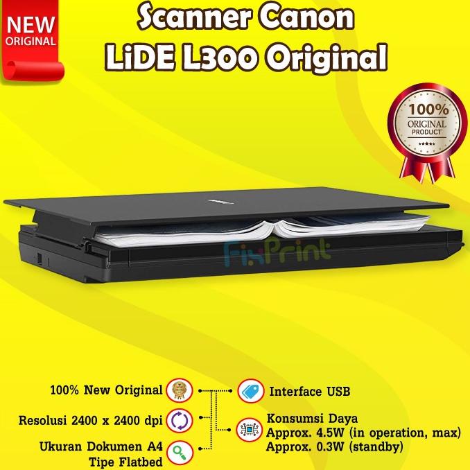 Jual Scanner Canon LiDE L300 Flatbed CanoScan A4 LiDe 300 Garansi Resmi ...