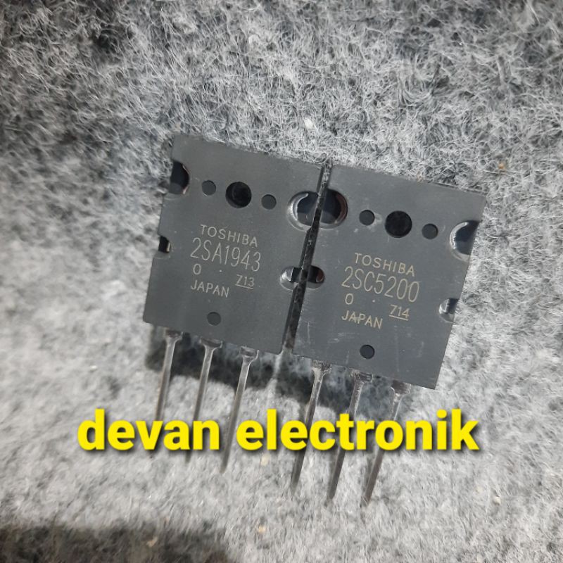 Jual TR TOSHIBA 2SC5200 2SA1943 TRANSISTOR 2SC5200 2SA1943 ORI JAPAN | Shopee Indonesia