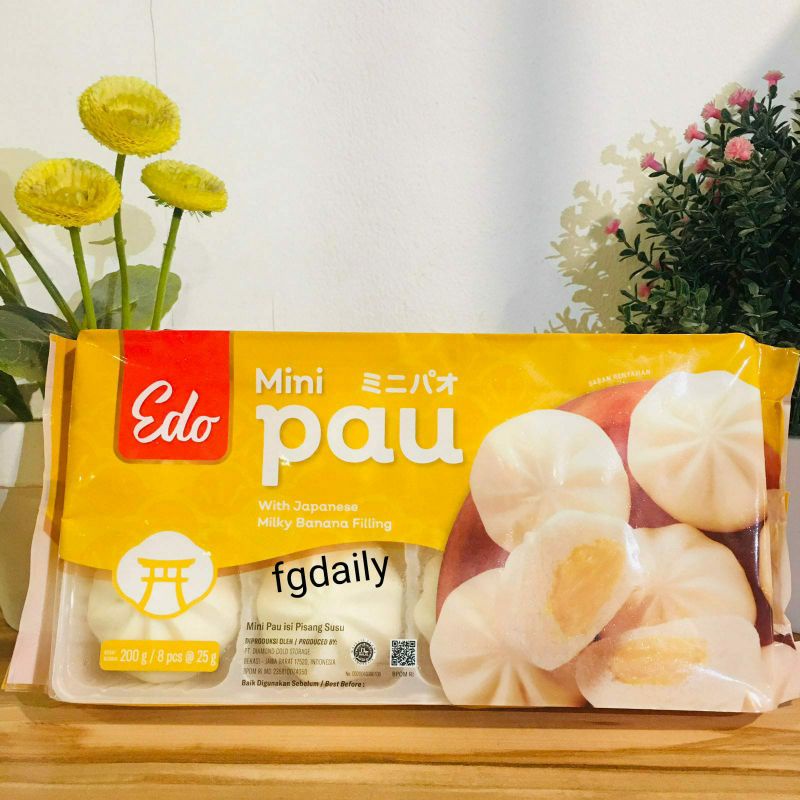 Jual Mini pau edo banana milky / bakpao edo / mini pao rasa pisang ...