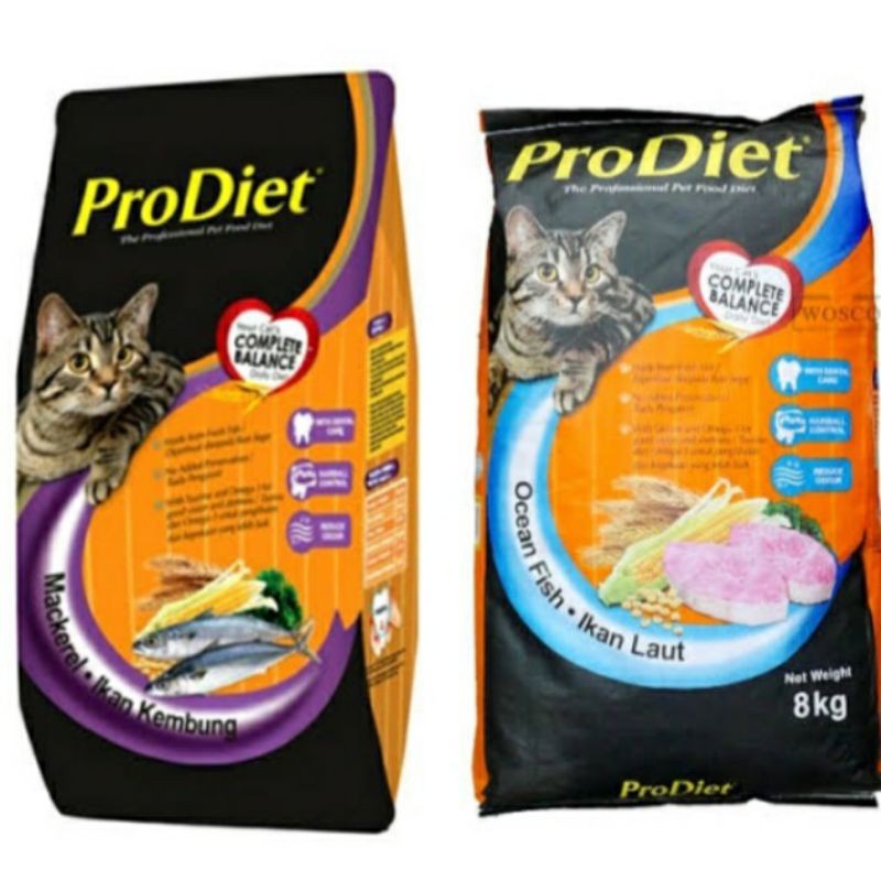 Jual Makanan Kucing ProDiet 8kg Ocean Fish Mackerel Chicken Tuna Pro ...