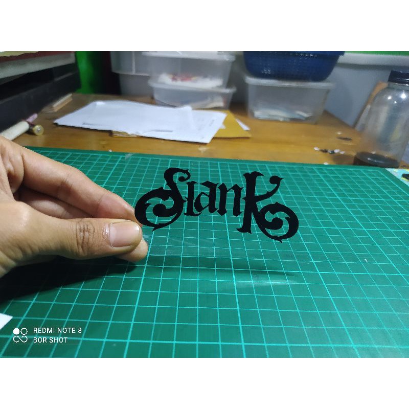 Jual STIKER SLANK 4 | STICKER CUTTING BAHAN ORACAL CUSTOM LOGO | Shopee ...