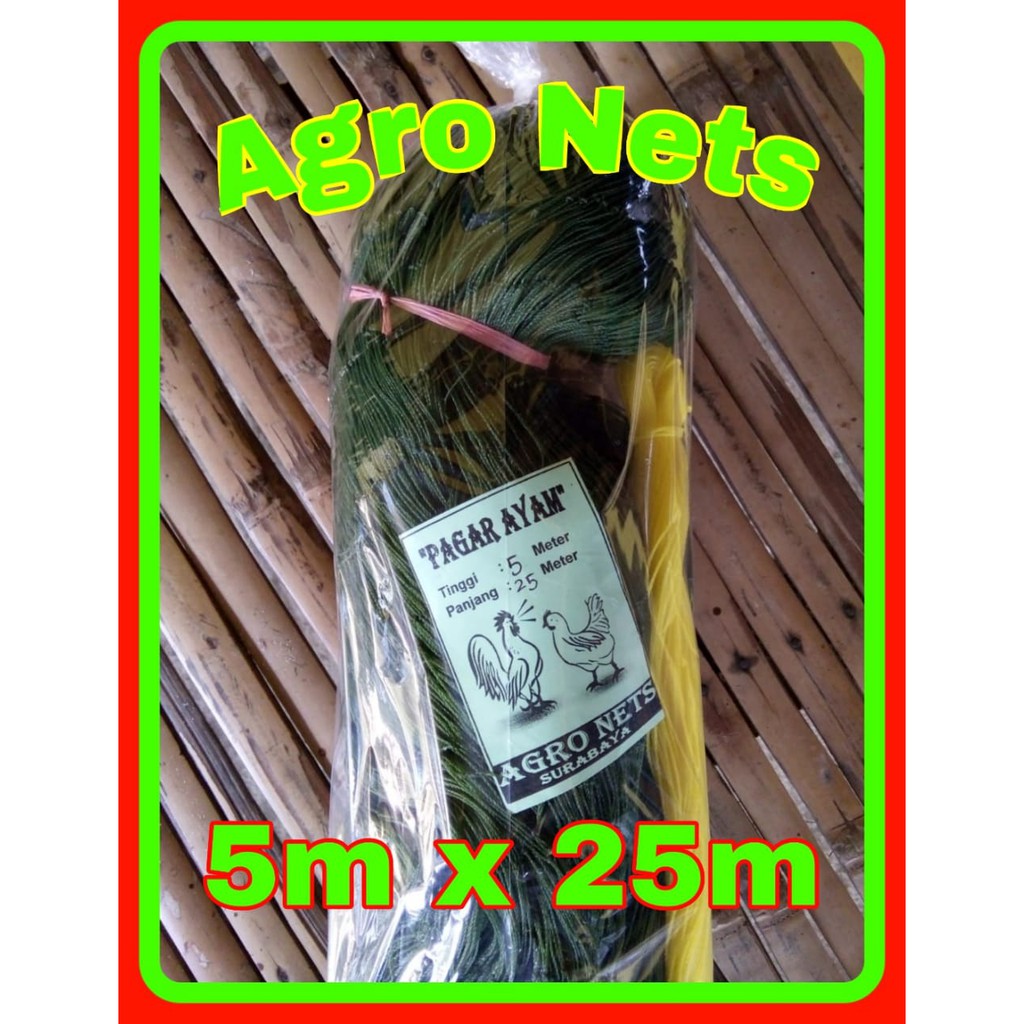 Jual Jaring ayam serbaguna 5m x 25m 3,5inch, jaring pagar ayam, jaring ...