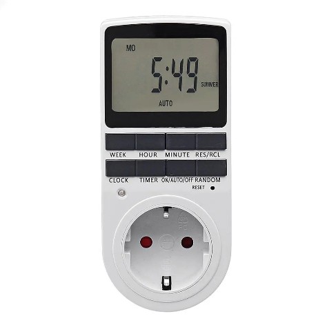 Jual timer socket timer digital 220V 16A LCD display 3600W timer AC | Shopee Indonesia