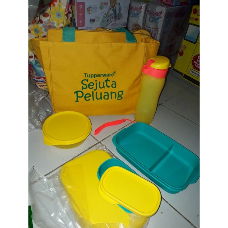 Jual set tupperware lunch box tempat makan minum | Shopee Indonesia