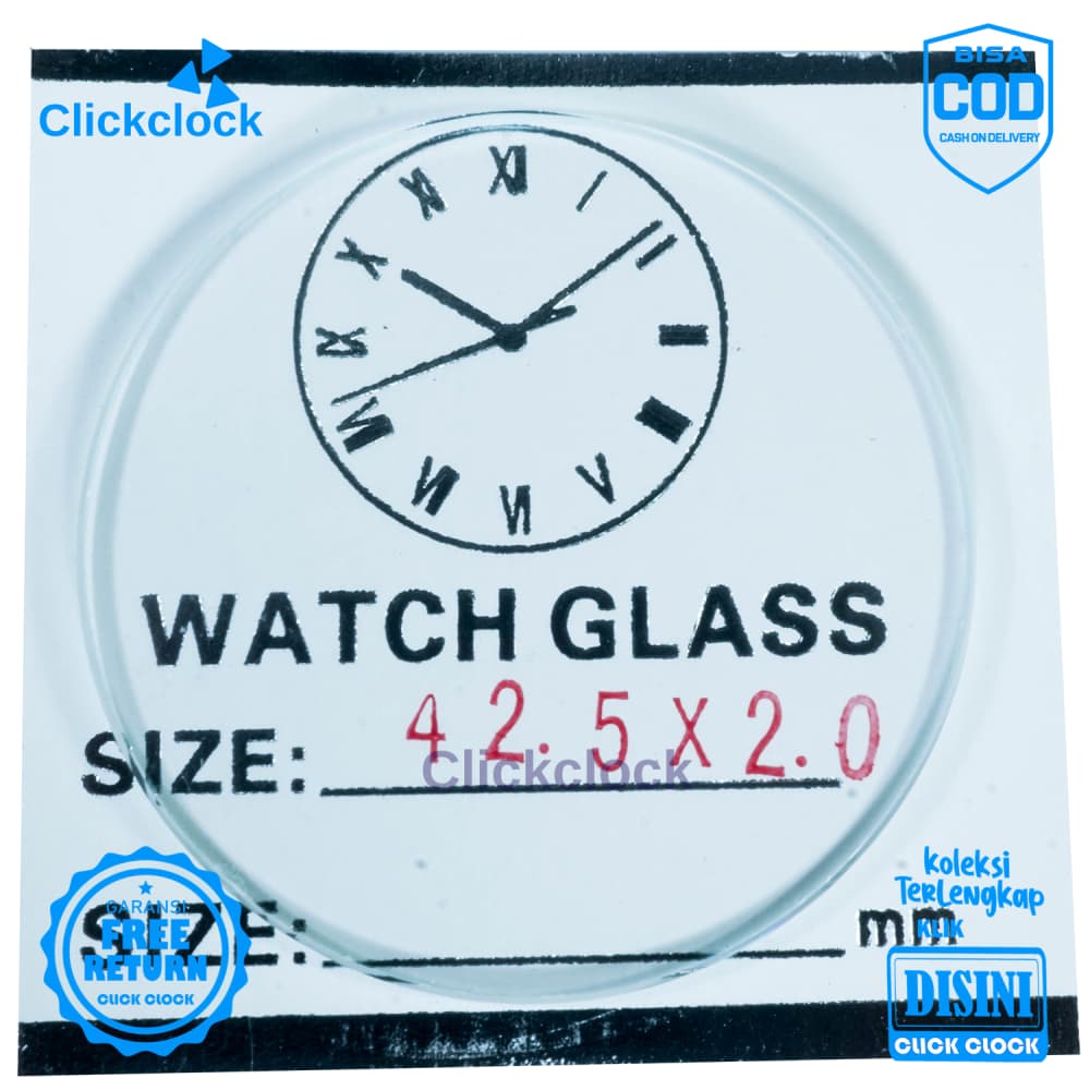 Jual Kaca Jam Kaca Bahan Watch Glass PNC-425 Murah 4,25 cm | Shopee ...