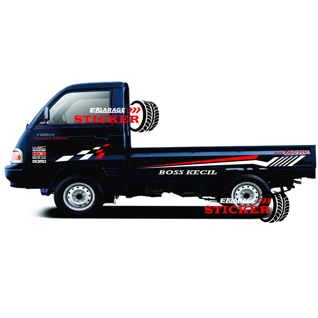Jual stiker mobil pick up coolt t120ss stiker stripping mobil pick up ...