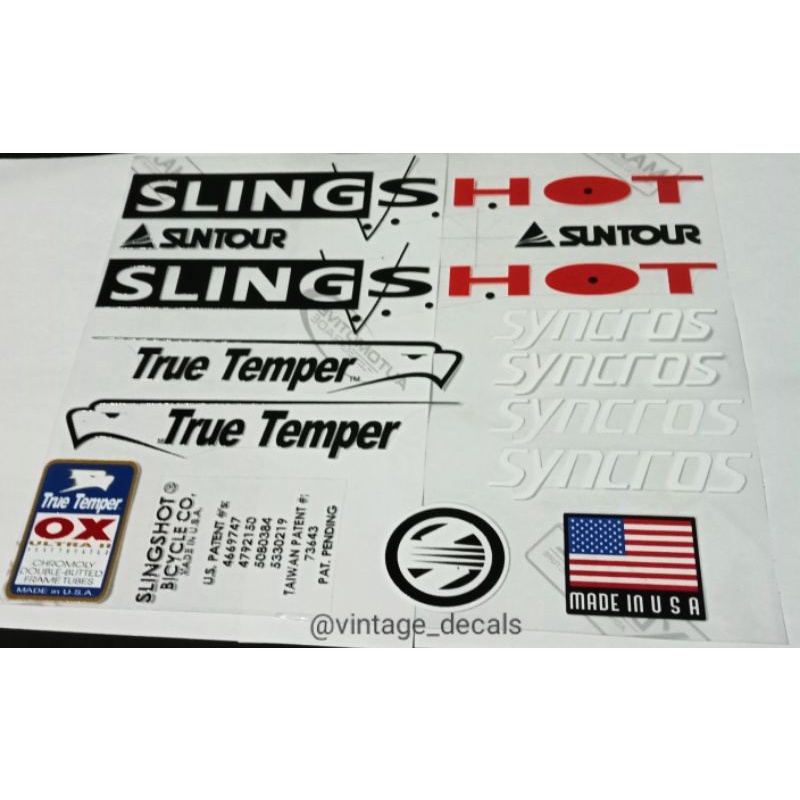 Jual sticker decals SLINGSHOT true temper syncross | Shopee Indonesia