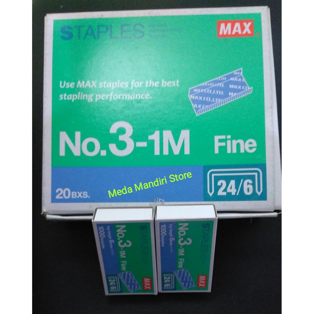 Jual Isi Staples Max Besar No.3-1M (Ecer) | Shopee Indonesia