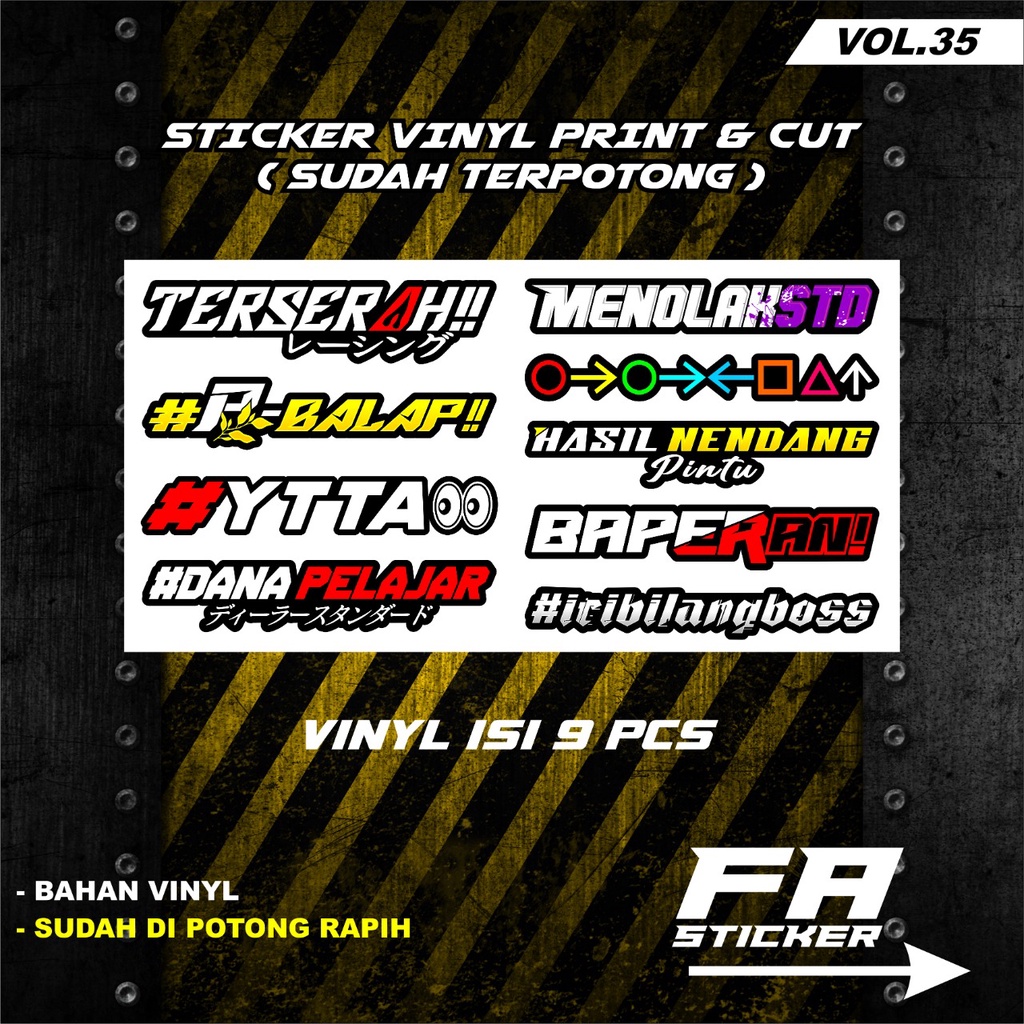 Jual Stiker Racing Pack Sticker Racing Hologram Stiker Sponsor Stiker ...