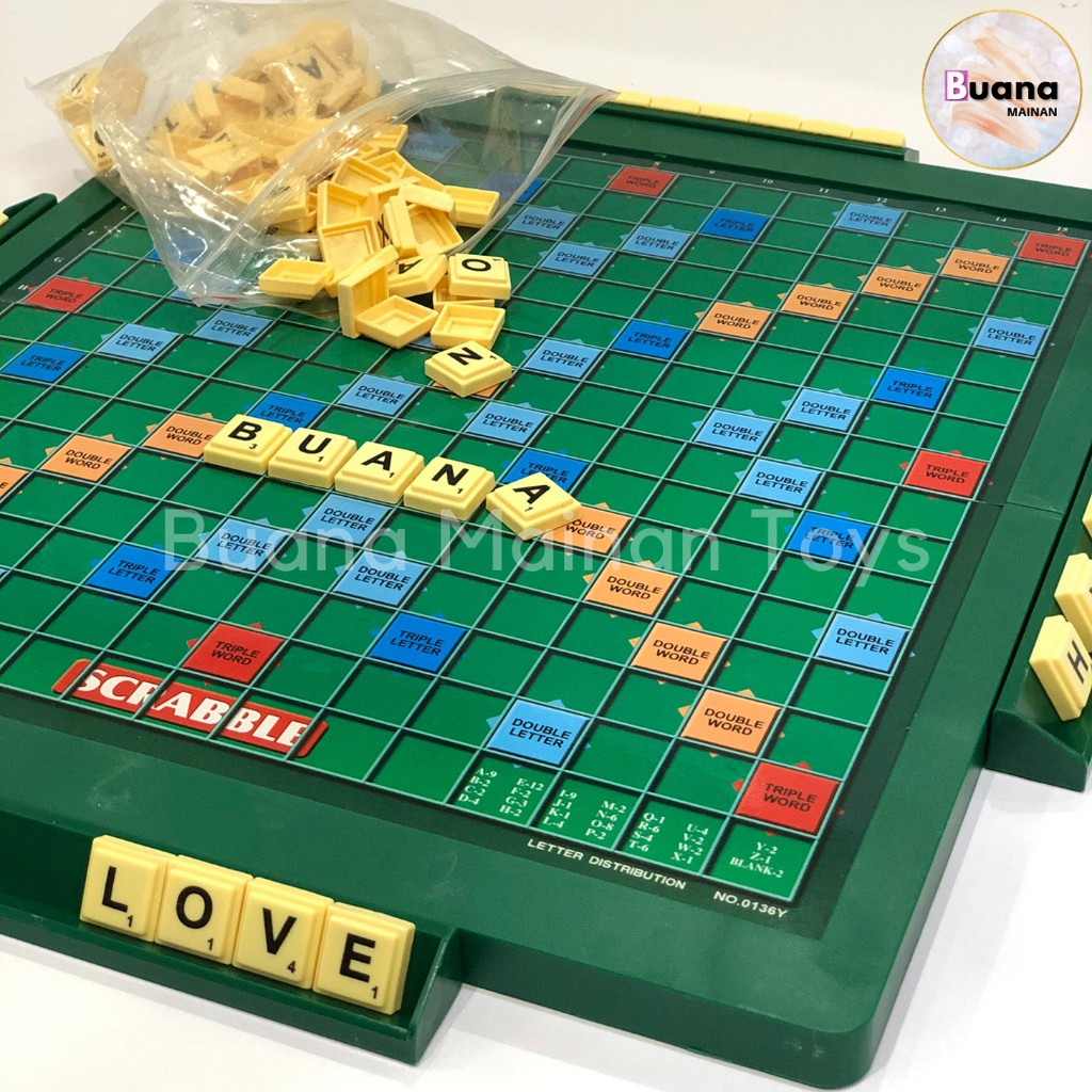 Jual MAINAN EDUKASI ANAK BELAJAR HURUF SCRABBLE ORIGINAL PAPAN BESAR ...