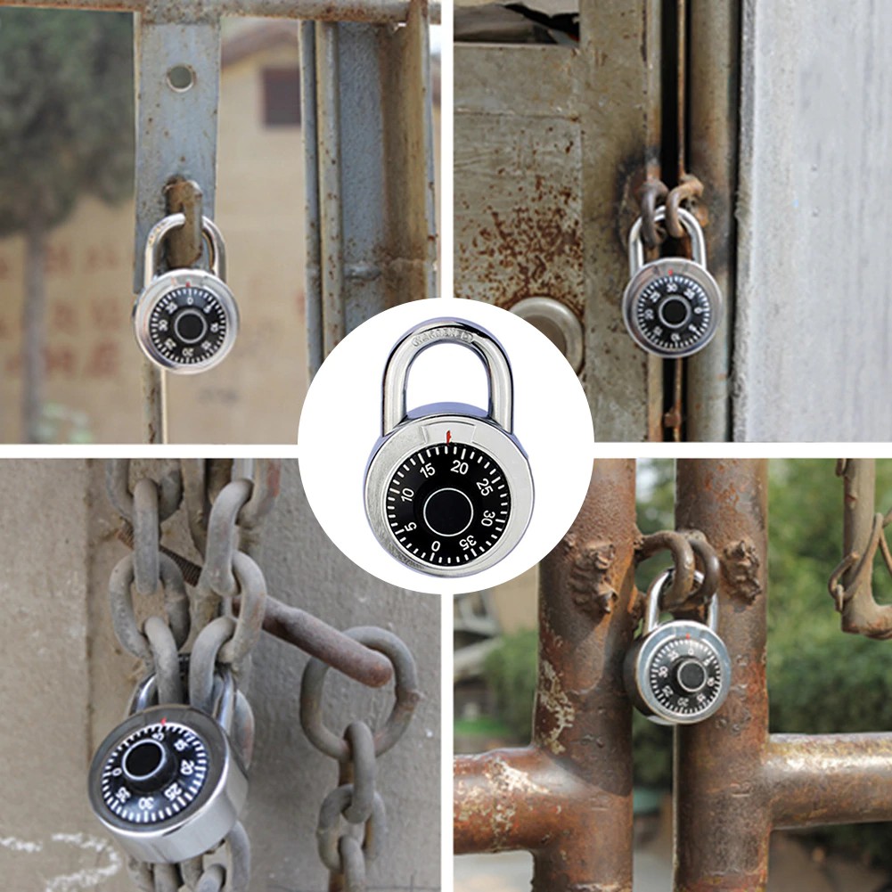 Jual TGB Gembok Kunci Brangkas Rotary Padlock Kombinasi Angka | Shopee ...