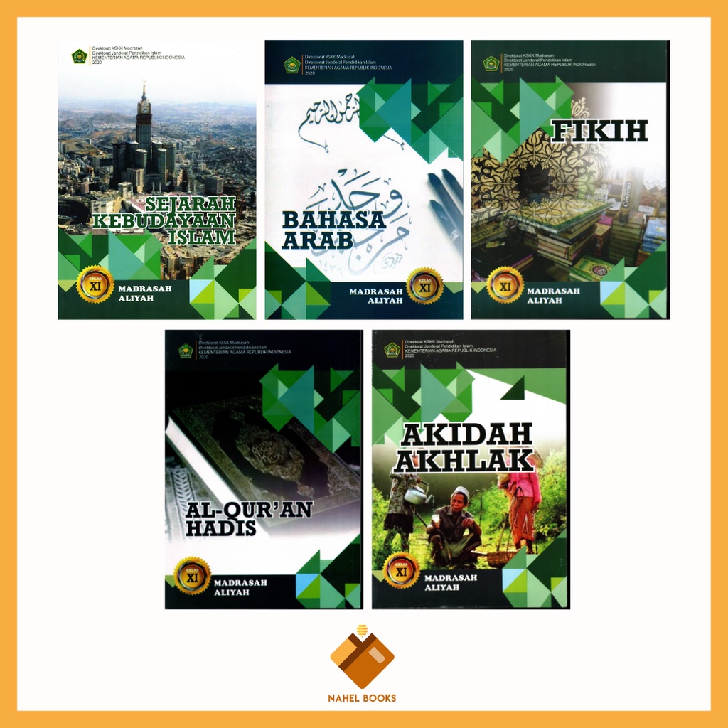 Jual BUKU PAKET MA SMA KELAS 11 / XI KEMENAG (AL-QURAN HADIST, AKIDAH AKHLAK, BAHASA ARAB, FIKIH ...