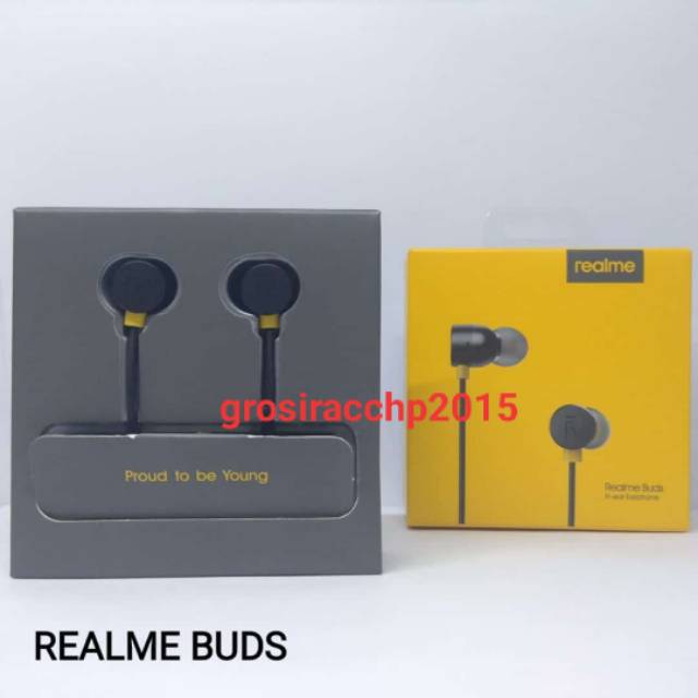 Jual HEADSET REALME BUDS RMA-101 + VOLUME CONTROL | Shopee Indonesia