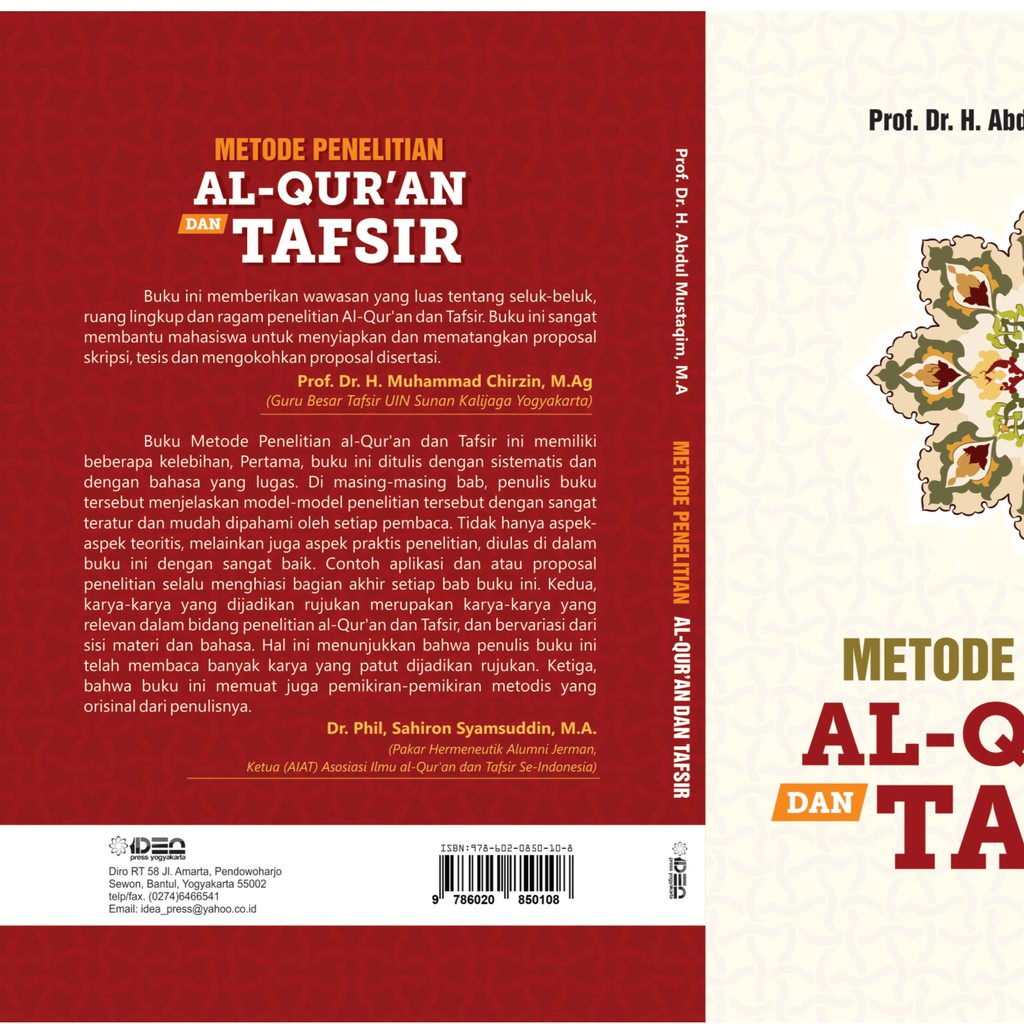 Jual Buku Metode Penelitian Al Quran dan Tafsir karya Prof. Dr. H. Abdul Mustaqim M.A cover baru ...