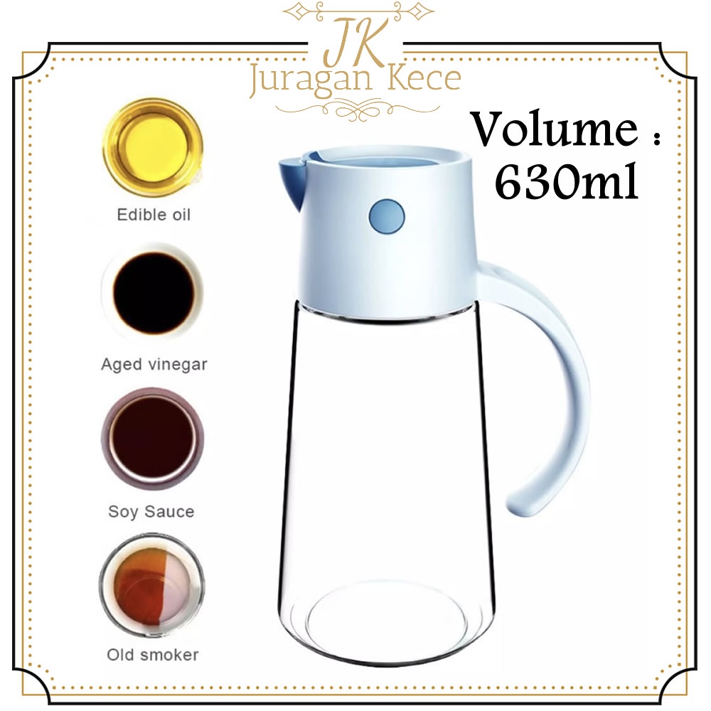 Jual Botol Minyak Kaca Penguin 630ml Botol Cuka Kecap Motif Penutup ...