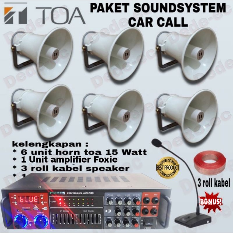 Jual paket speaker outdoor toa 15 watt isi original untuk panggilan ...