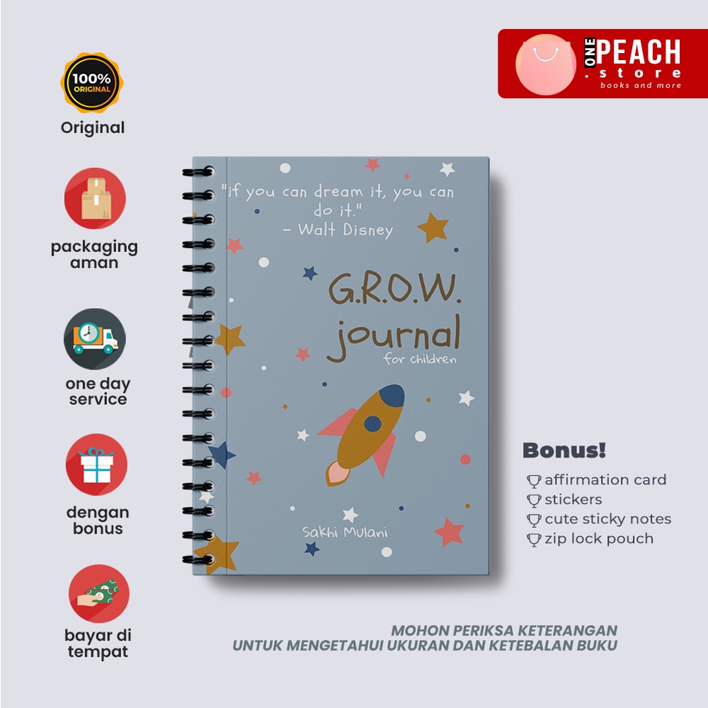 Jual GROW Journal for Children - Sakhi Mulani | Shopee Indonesia
