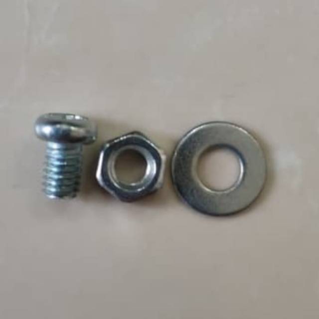Jual Mur baut ring m4x6 m4 x 6 mm pangjang 6mm | Shopee Indonesia