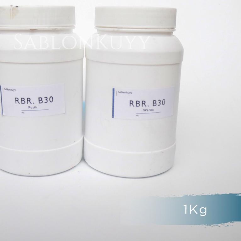 Jual PASTA TINTA RUBBER SABLON Super White Putih / Warna Sablon B30 ...