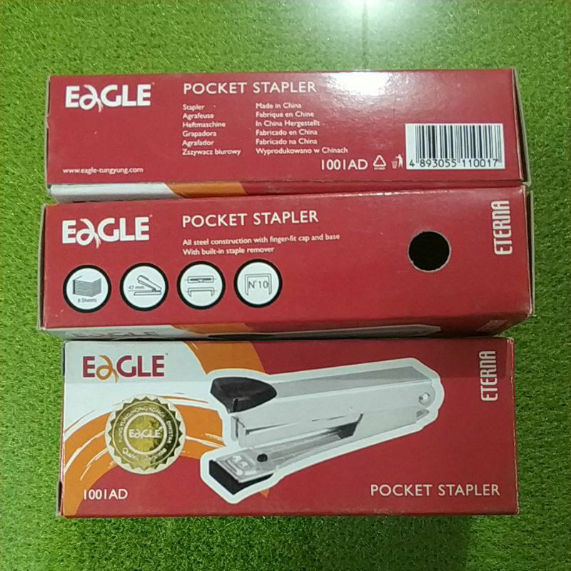 Jual Stapler Eagle 1001AD Eterna / Steker no. 10 / Hekter no10 ...
