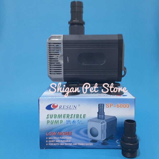 Jual RESUN SP 6000 Submersible Pump Pompa Air Celup Aquarium Ikan Hias ...