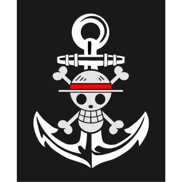 Jual Cutting Sticker / Stiker Logo Jangkar ONE PIECE / Anchor One Pece ...