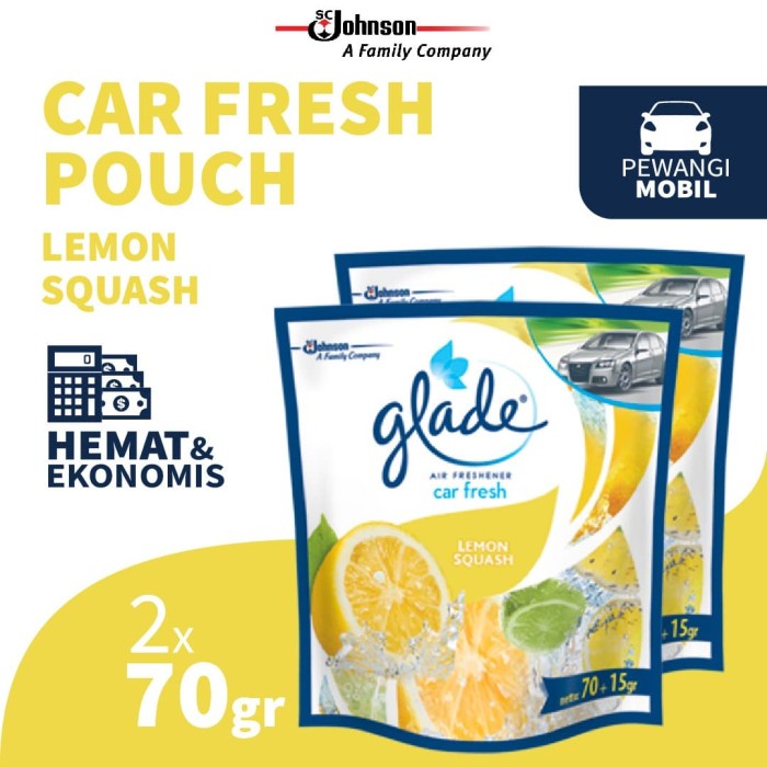 Jual MOBIL-PARFUM- TWIN PACK GLADE CAR LEMON REFILL 70GR X 2PCS -PARFUM ...