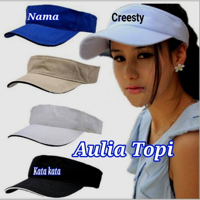 Jual Topi Olahraga Senam Golf Zumba Tenis Pria Wanita Request Nama ...
