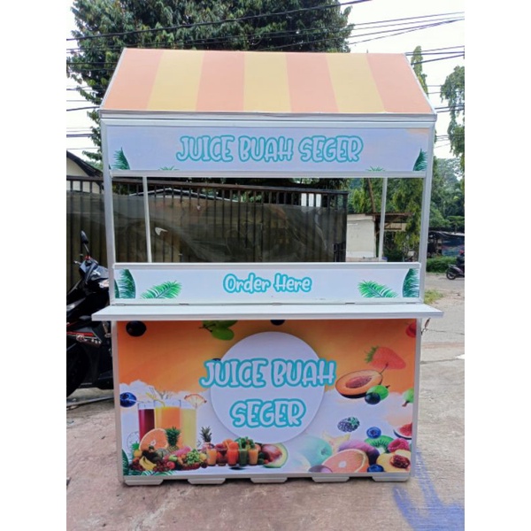 Jual Booth jus buah tambahan atap segitiga | Shopee Indonesia