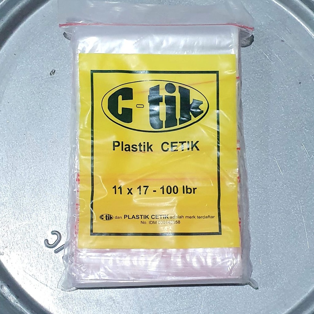 Jual Plastik Klip C Tik 11x17 Plastik Cetik Zipper Lock Isi 100