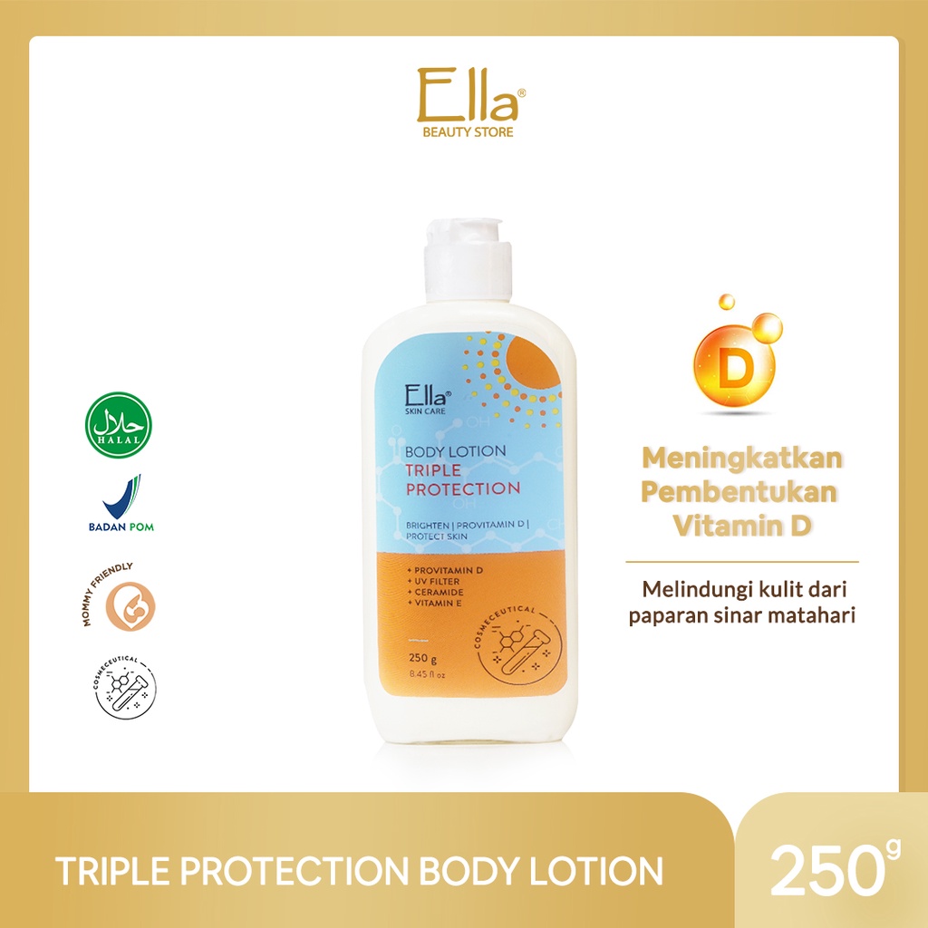 Jual Ella Skincare Triple Protection Body Lotion SPF 20 with Pro ...