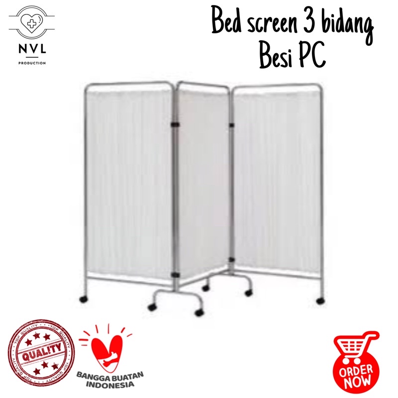 Jual Bed screen / Sekat ruangan 3 bidang Besi PC berkualitas | Shopee ...