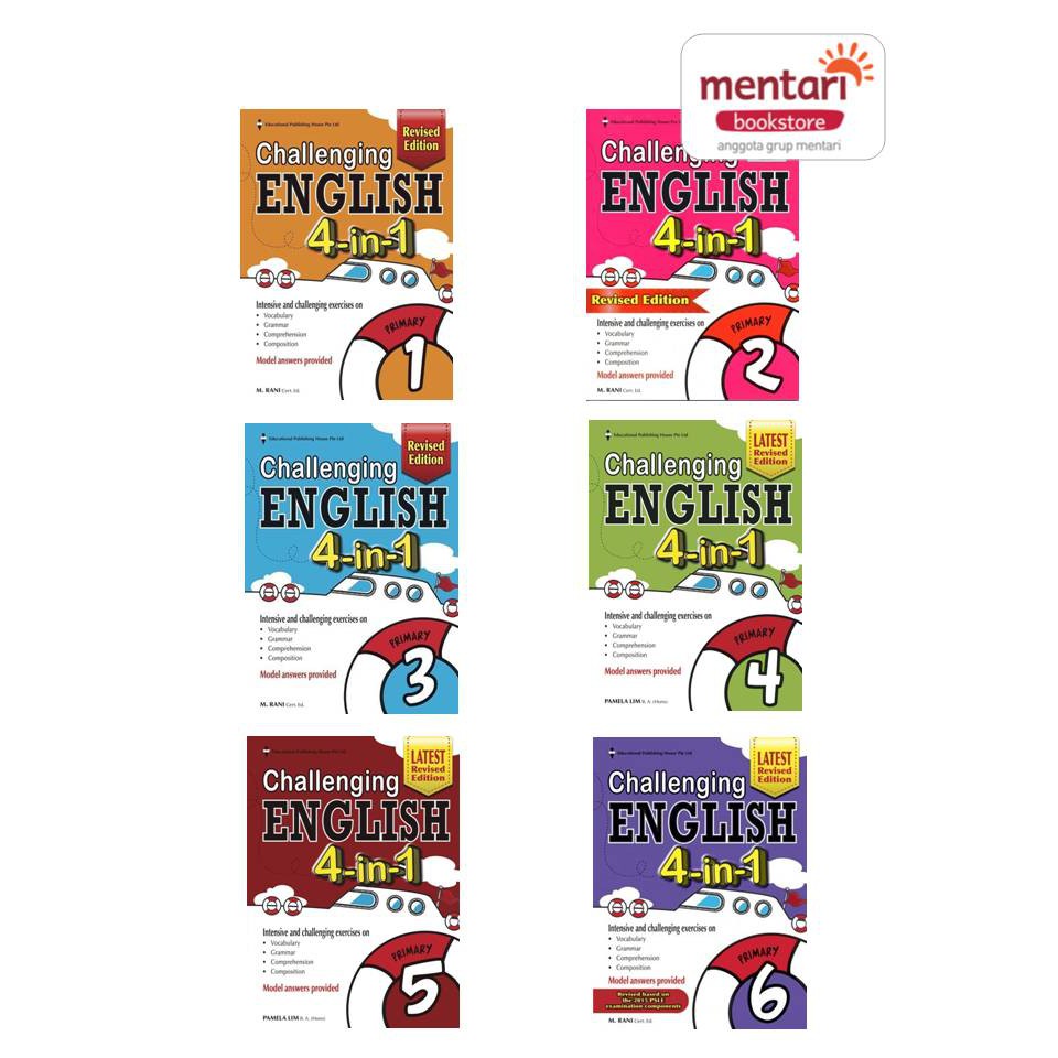 Jual Challenging English 4 in 1 || Buku Latihan english | Shopee Indonesia