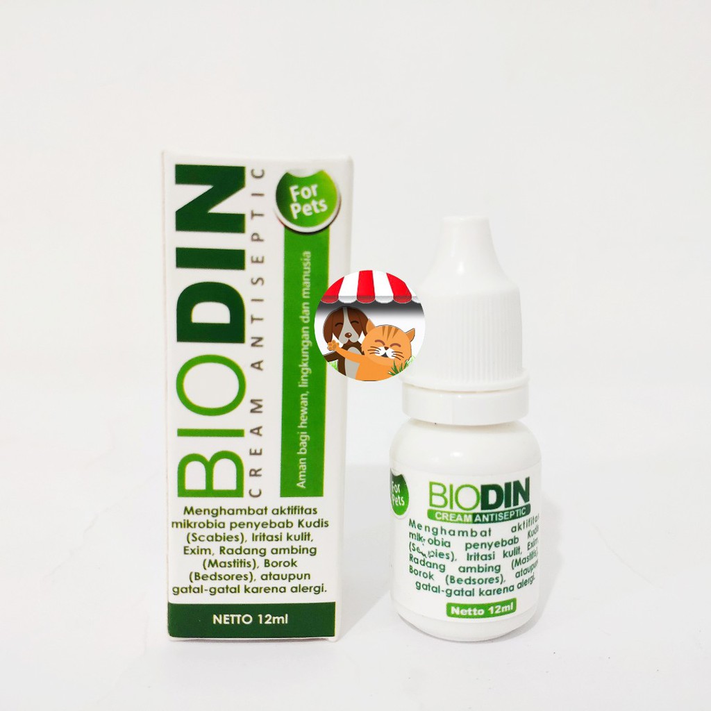 Jual Biodin Antiseptik 12ml- Obat Tetes Scabies Demodex Luka Borok ...