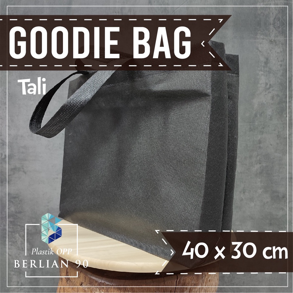 Jual Goodie bag Tali 40x30 cm Landscape / tas spundbond Handle Tali ...