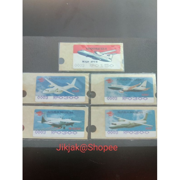Jual Perangko label Rp300 Pesawat Iptn Mesin 003 atau Mesin 002 ...