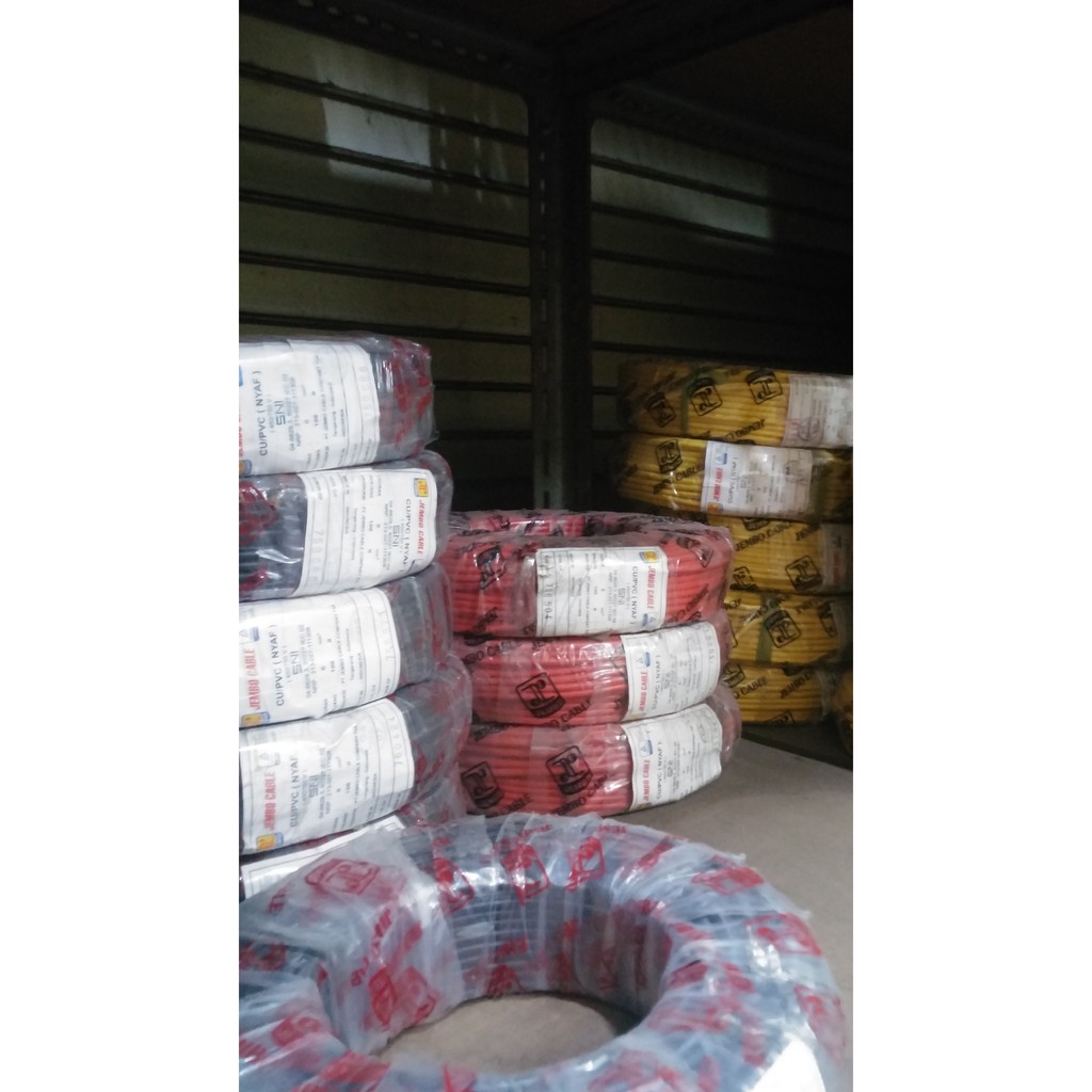 Jual Kabel Listrik Serabut NYAF 6mm JEMBO Roll 100m | Shopee Indonesia