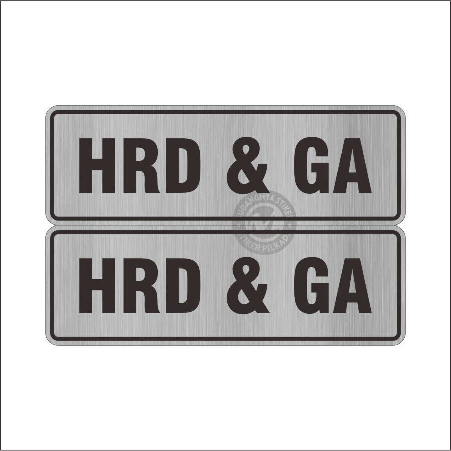 Jual STIKER VINYL RUANGAN HRD & GA 30X10CM | Shopee Indonesia