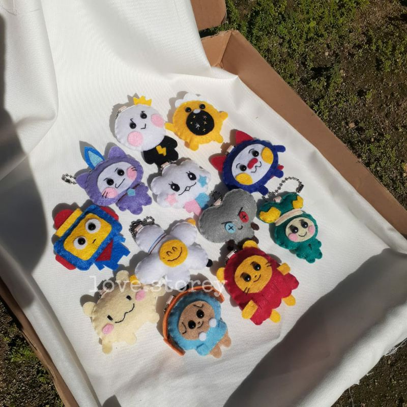 Jual (baca deskripsi)TRUZ Treasure Keychain Flanel | Shopee Indonesia