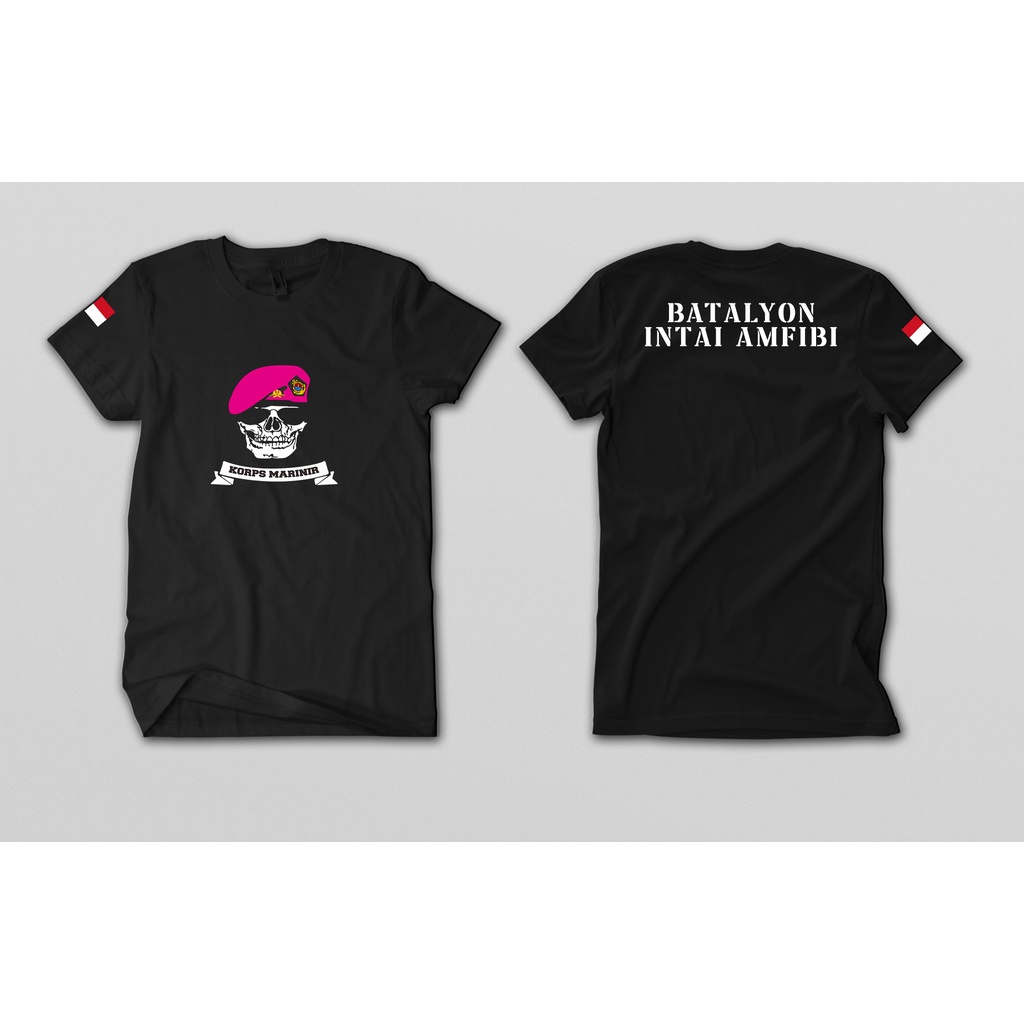 Jual KAOS KORPS MARINIR INTAI AMFIBI LENGAN PENDEK | Shopee Indonesia