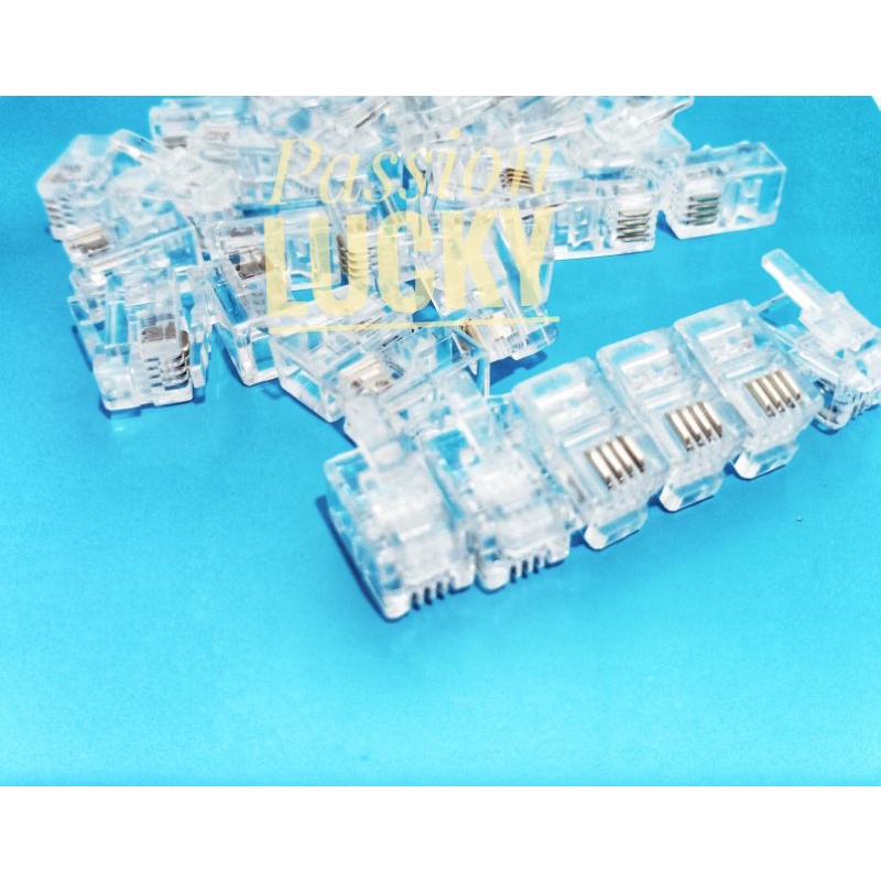 Jual KONEKTOR RJ11 JACK TELEPHONE 4PIN 2PIN/CONECTOR RJ11 | Shopee ...