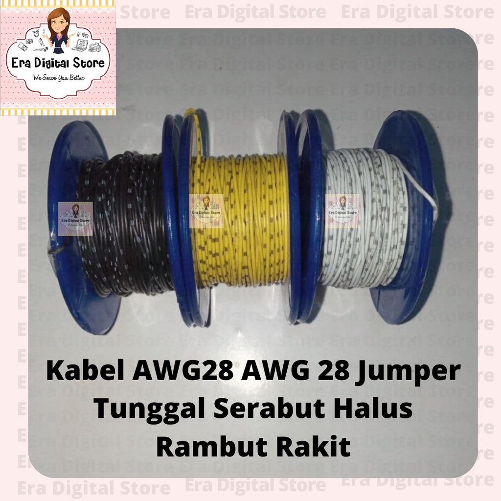Jual Kabel AWG28 AWG 28 Jumper Tunggal Serabut Halus Rambut Rakit Cable ...