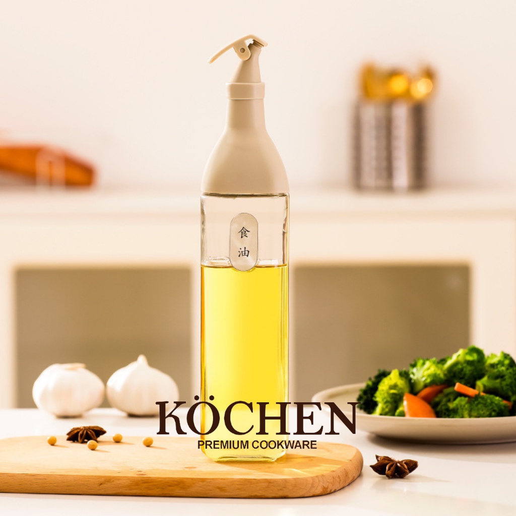 Jual Botol Kaca Minyak Goreng 500ml Bottle Multifungsi Seasoning Glass ...