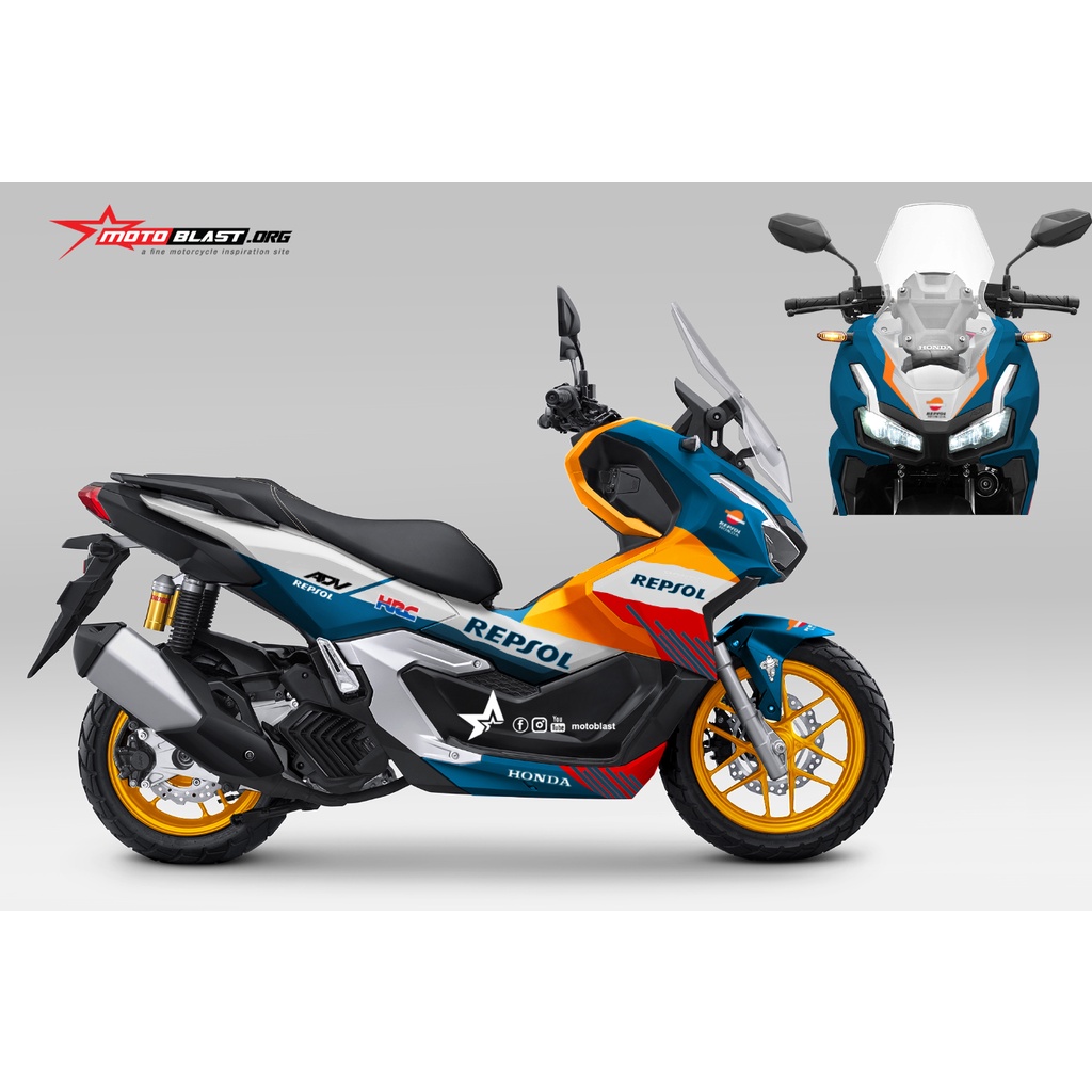 Jual Decal stiker Honda ADV 160 Repsol Nsr Fullbody Motoblast | Shopee ...